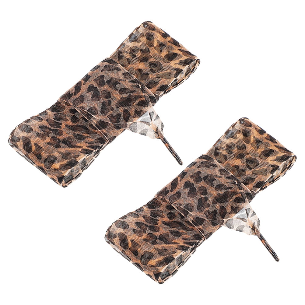 HEATSHAKING 1 Pair Leopard Lace Shoe Strings Decorative Cute Design for ...