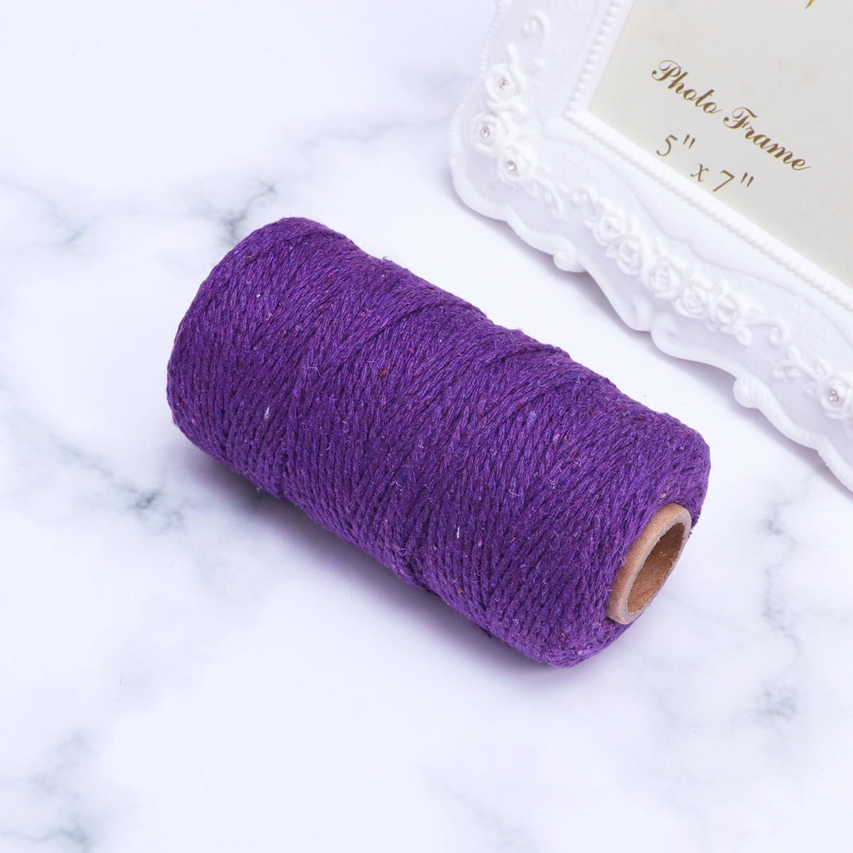 HEATSHAKING 1 Roll Natural Cotton Rope for Woven Wall Hanging Style ...