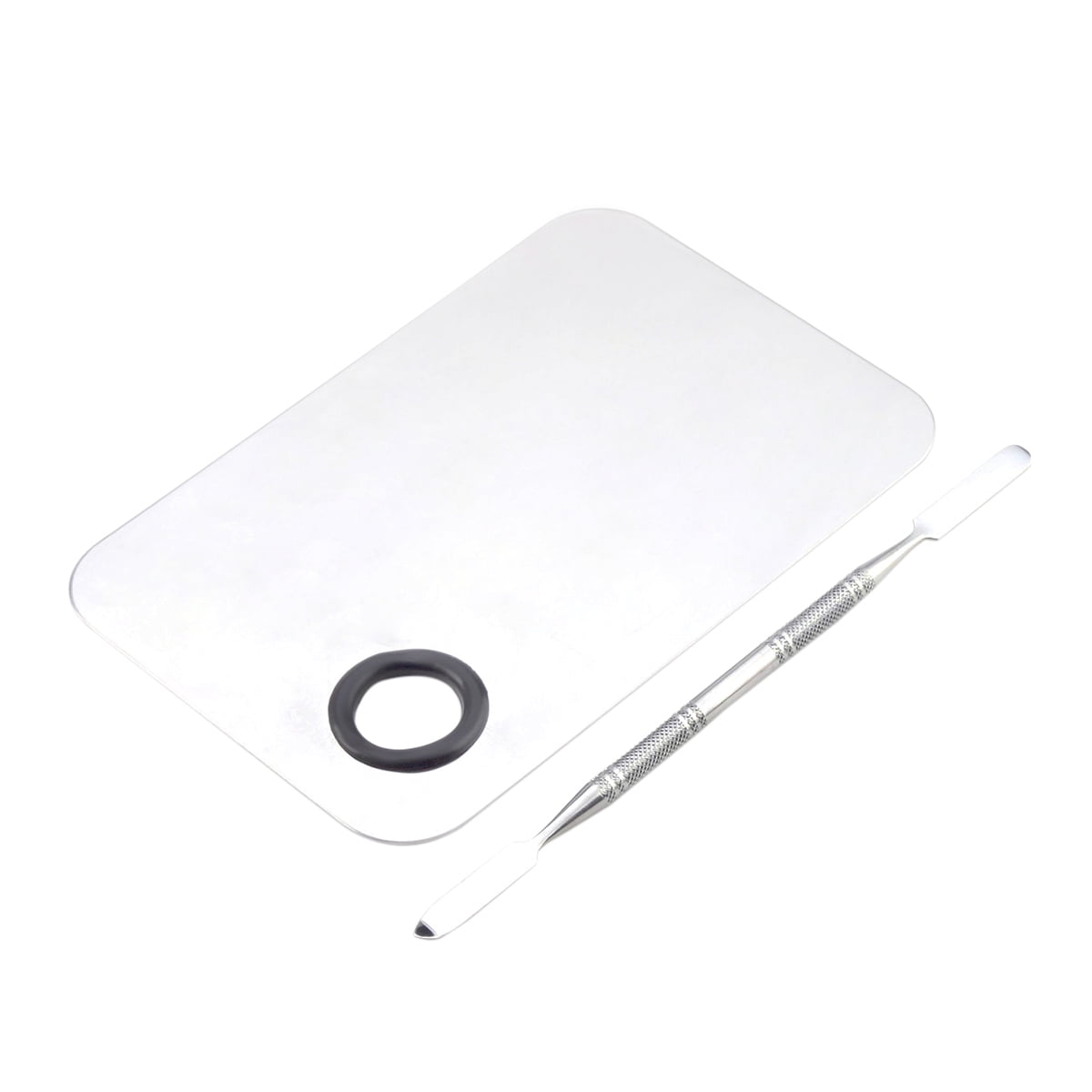 HEATSHAKING 1 Set Metal Spatula Makeup Tool Silver .9x3.9in For ...