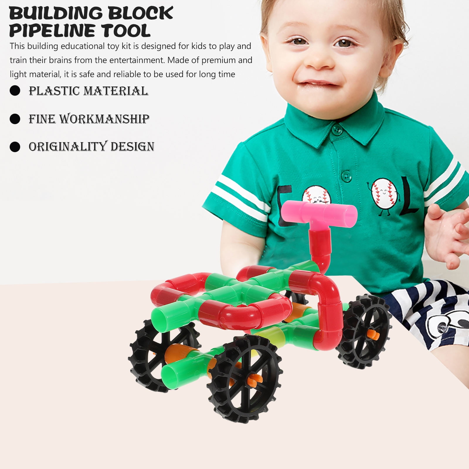 HEATSHAKING 1 Set Pipe Building Blocks Educational Cognitive ...