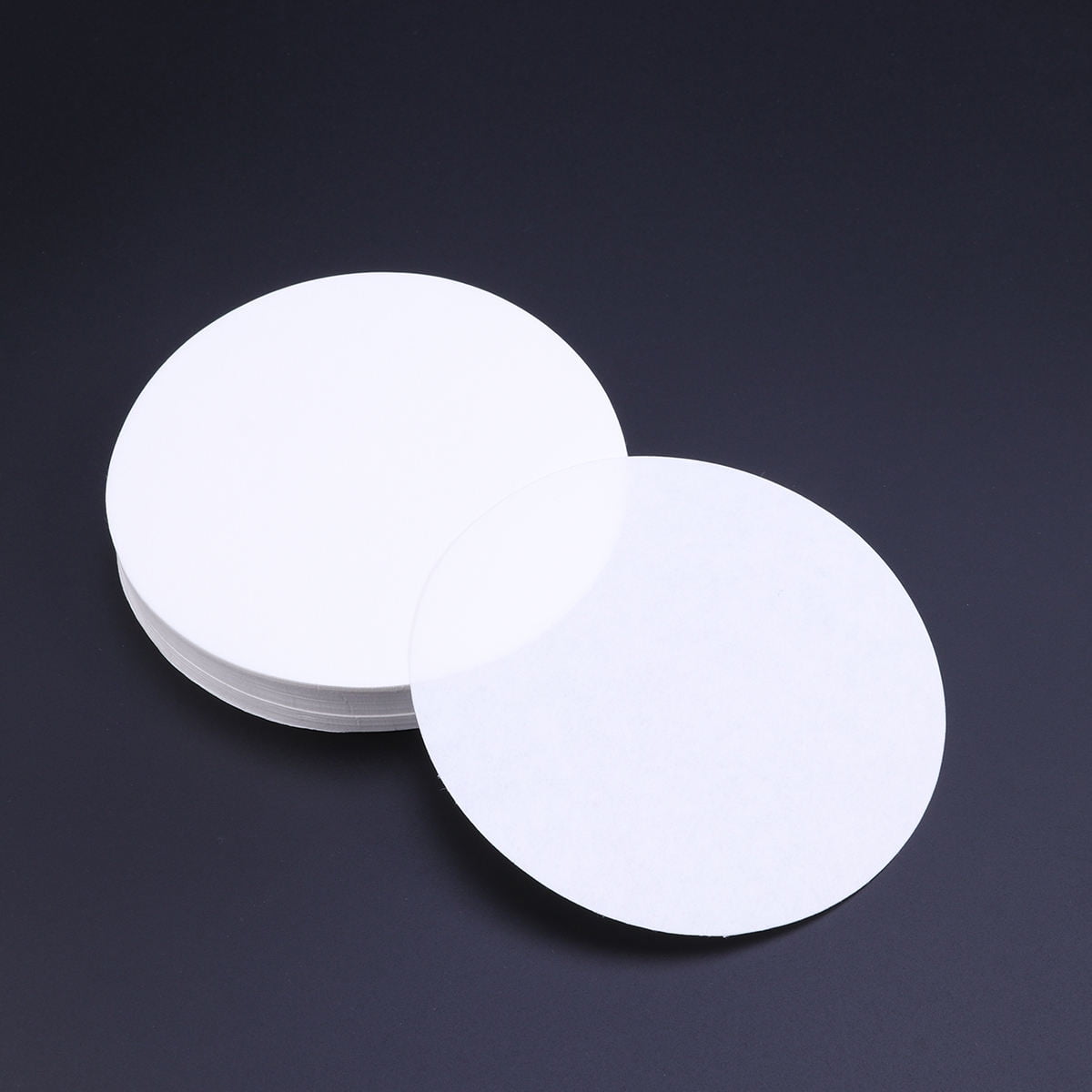 HEATSHAKING 100 Pcs White Paper Pulp Disc Filter Paper for Chemistry ...