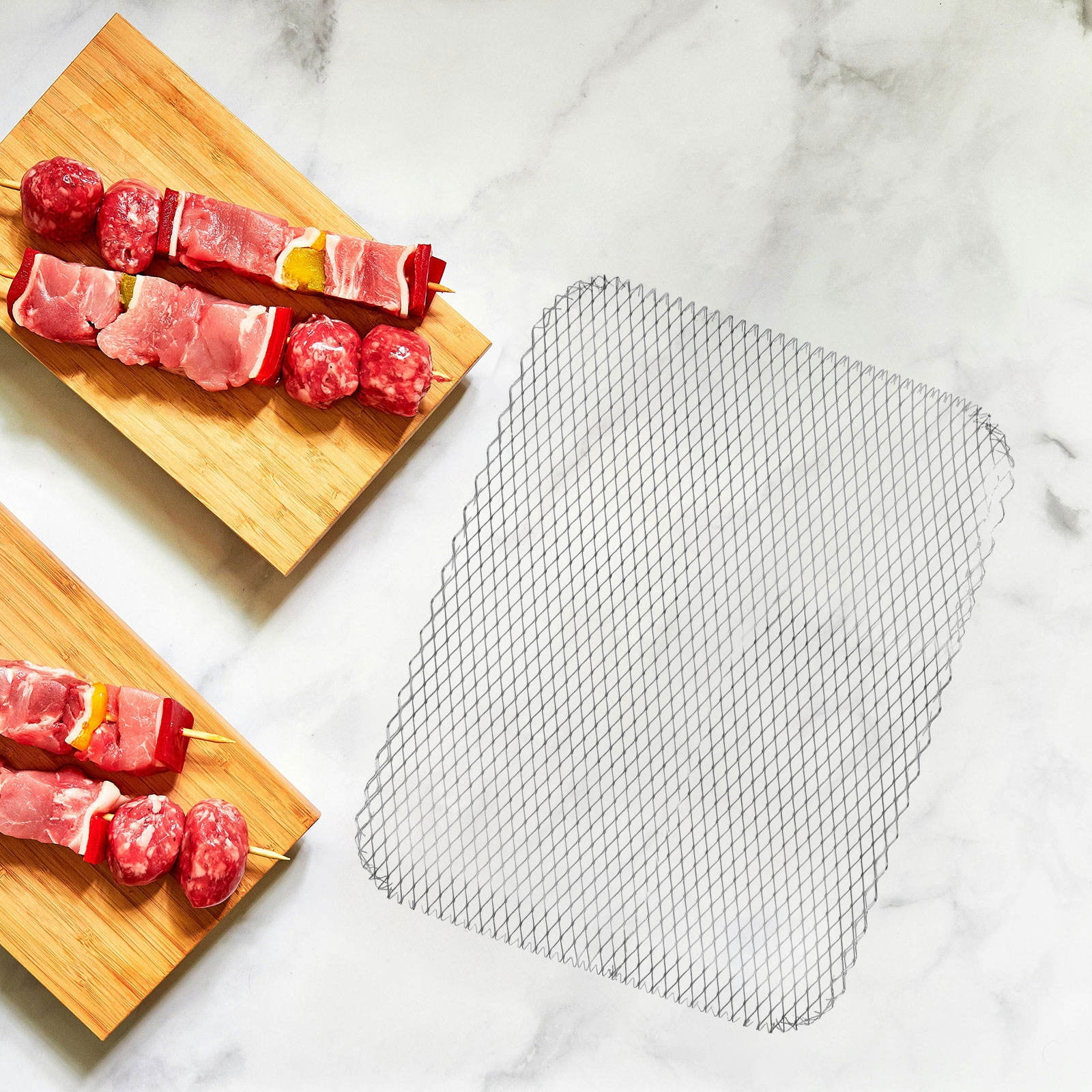 HEATSHAKING 10Pcs Disposable Aluminum Grill Topper for Outdoor Barbecue ...