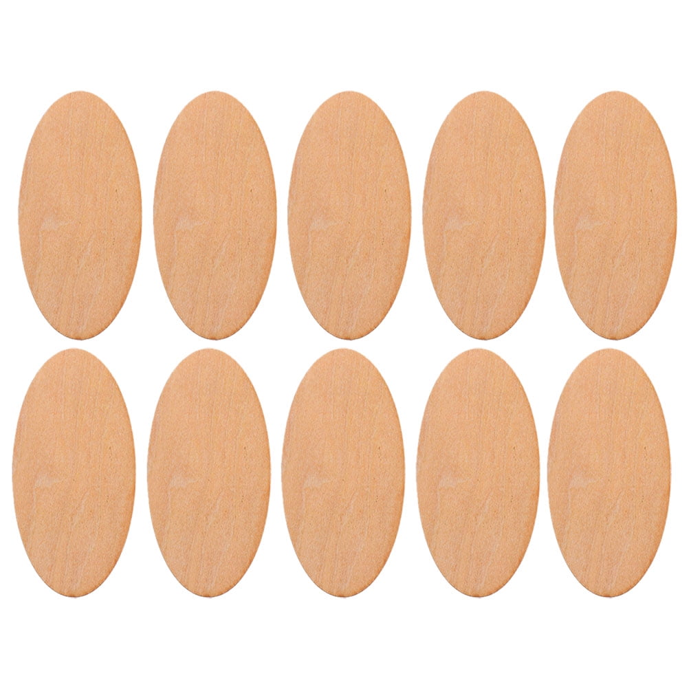 HEATSHAKING 10Pcs Diy Wood Pieces for Home Decorating Wooden Cutouts ...