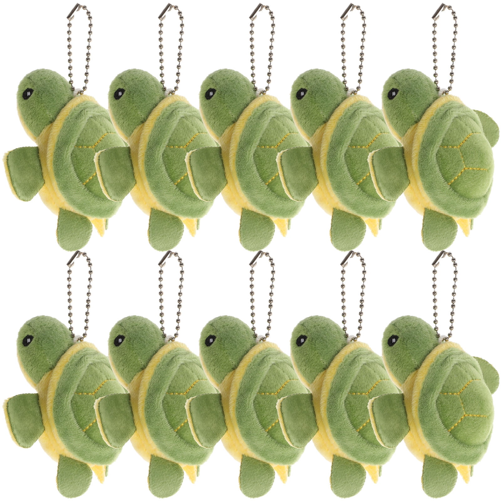 HEATSHAKING 10Pcs Mini Plush Turtle Stuffed Animal Keychain For Bags ...