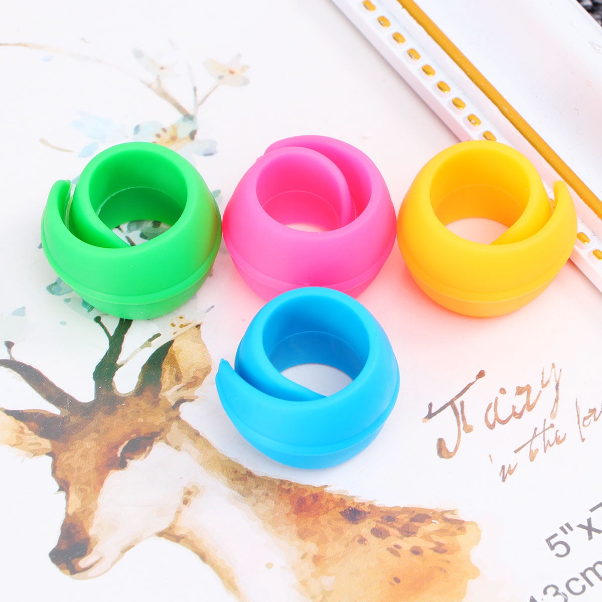 HEATSHAKING 10Pcs Silicone Thread Spool Huggers Assorted Color Square ...