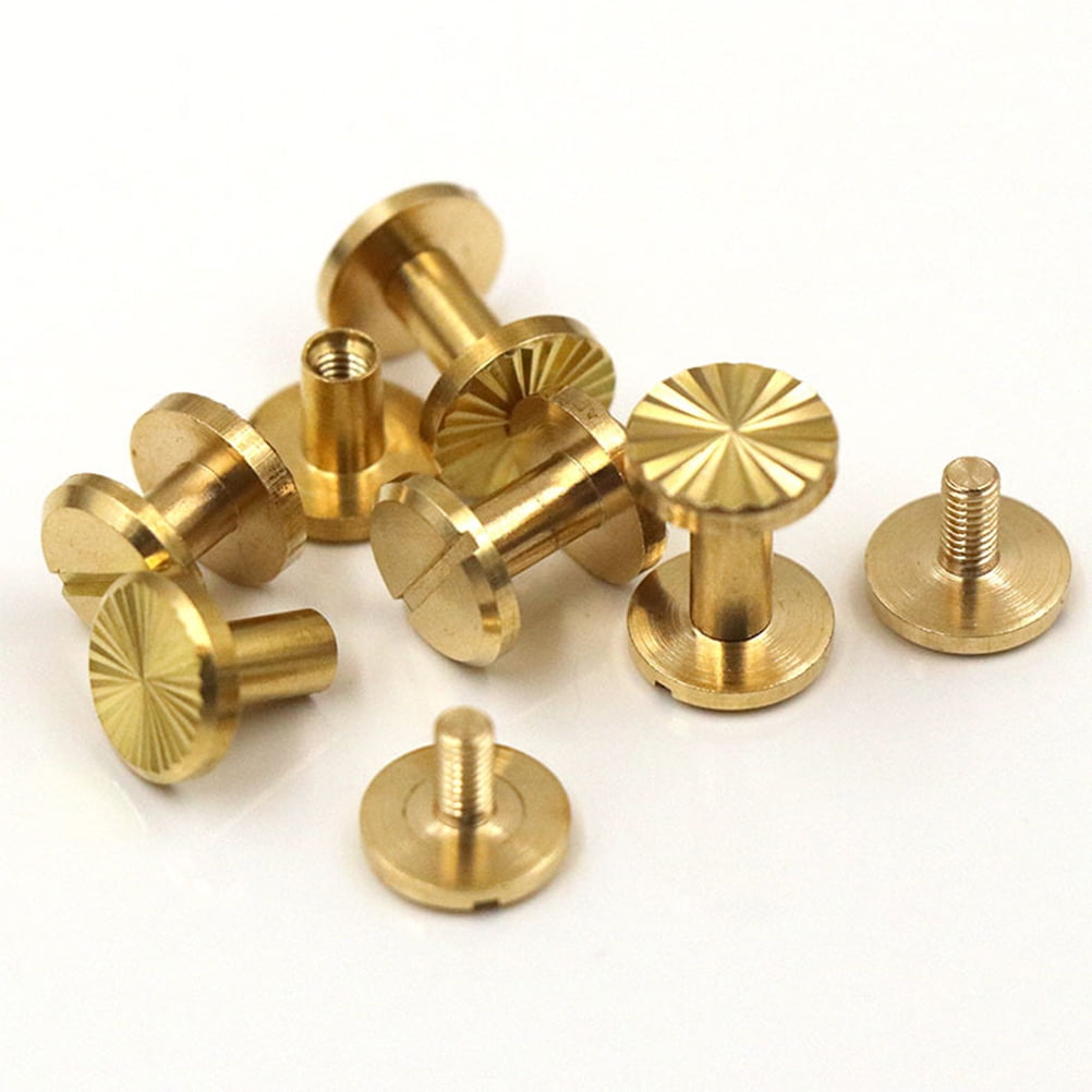 HEATSHAKING 10Pcs Sunflower Screw Rivets for Luggage Nails and Belt ...