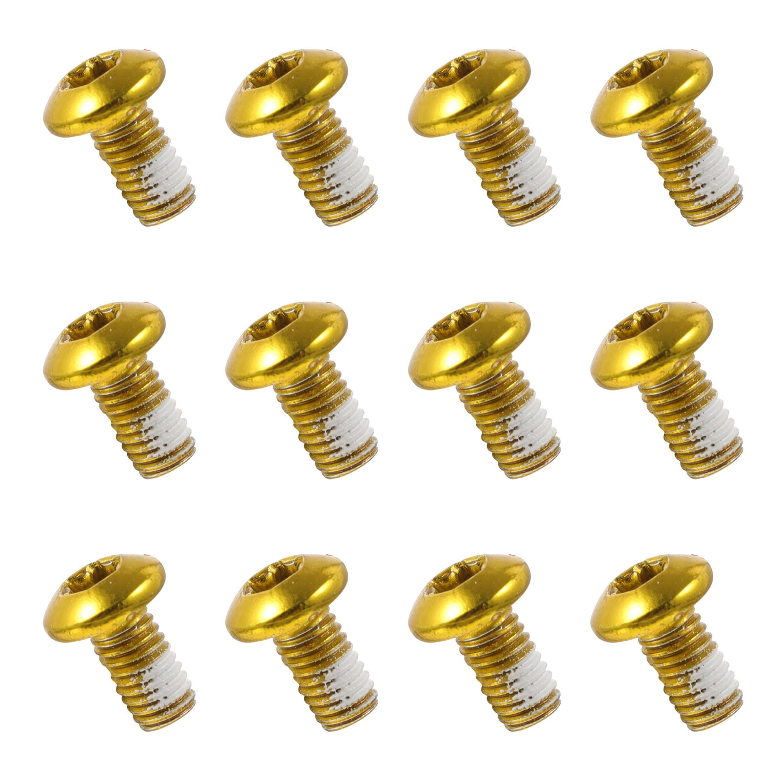 HEATSHAKING 12Pcs Bike Disc Bolts in Golden for Brake Disc Caliper Bolts 1X0.8X0.8CM - Walmart.com