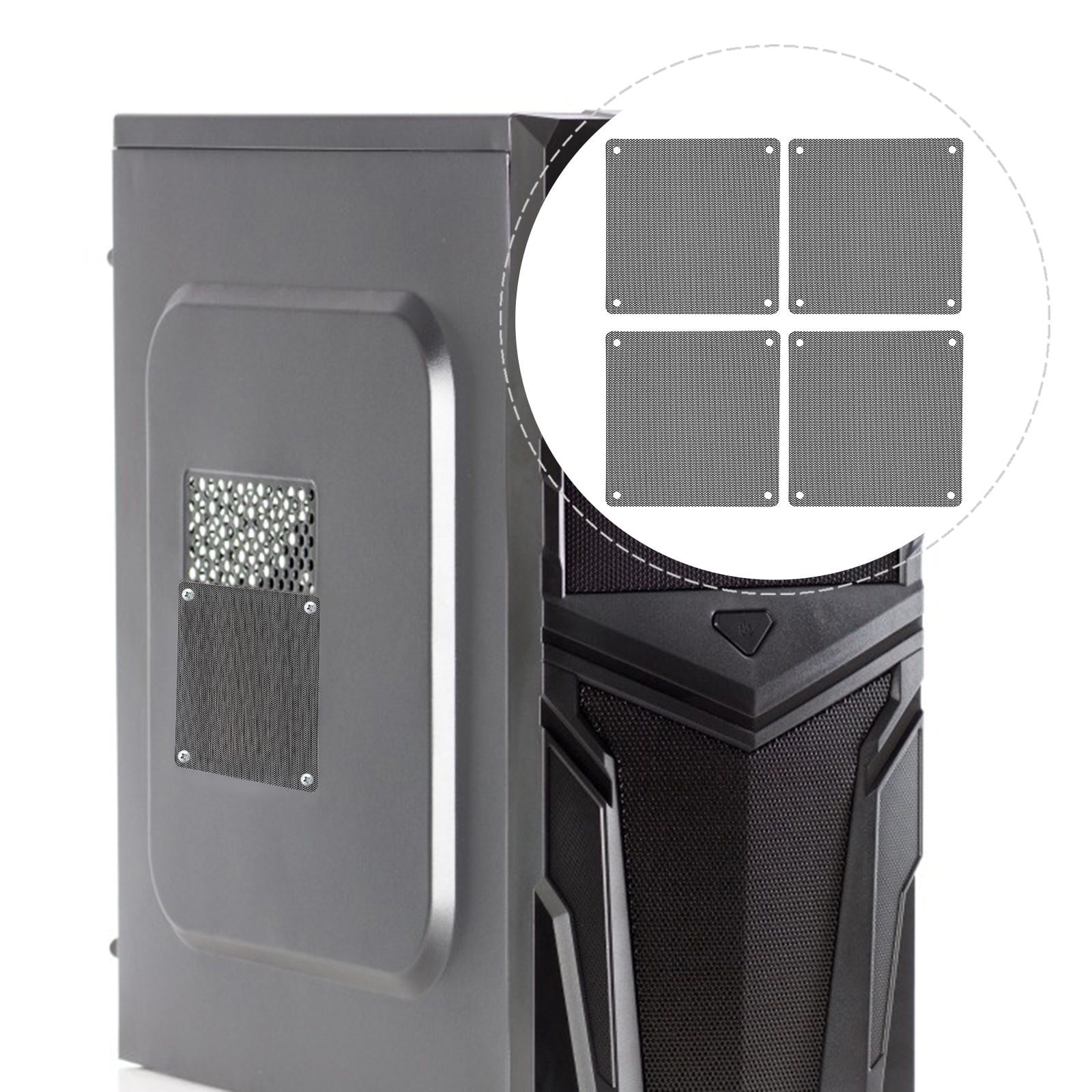 HEATSHAKING 12Pcs Efficient Fan Operation Dust Screen for Computer Case ...