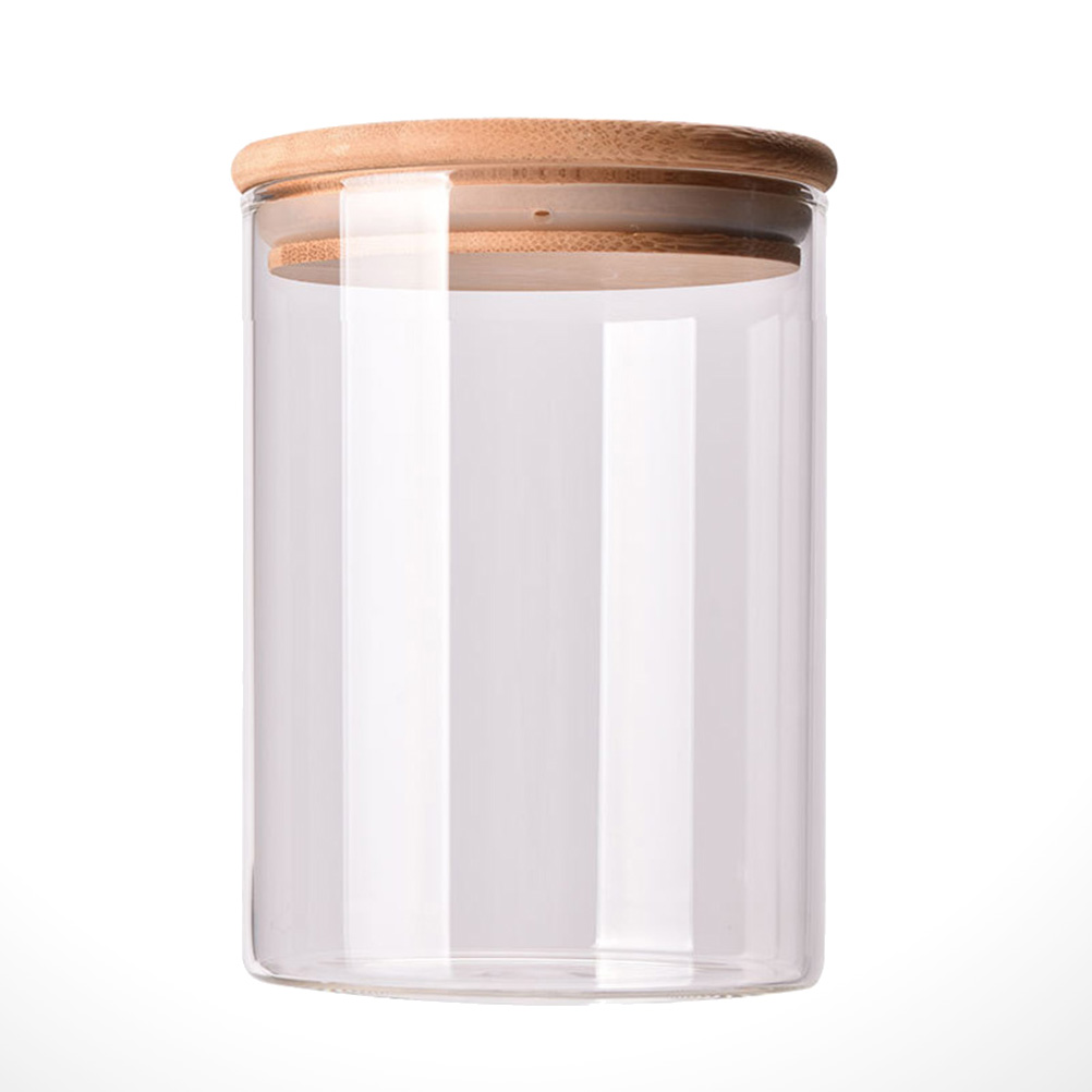 HEATSHAKING 1Pack Airtight Glass Containers Sleek Surface For Tea And ...