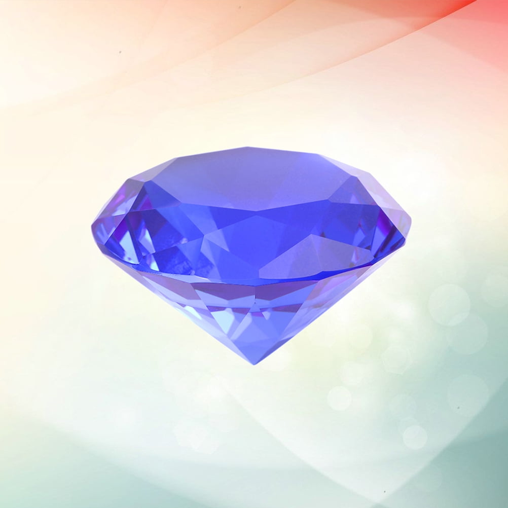HEATSHAKING 1Pack Blue Fake Jewels Crystal for Wedding Table ...