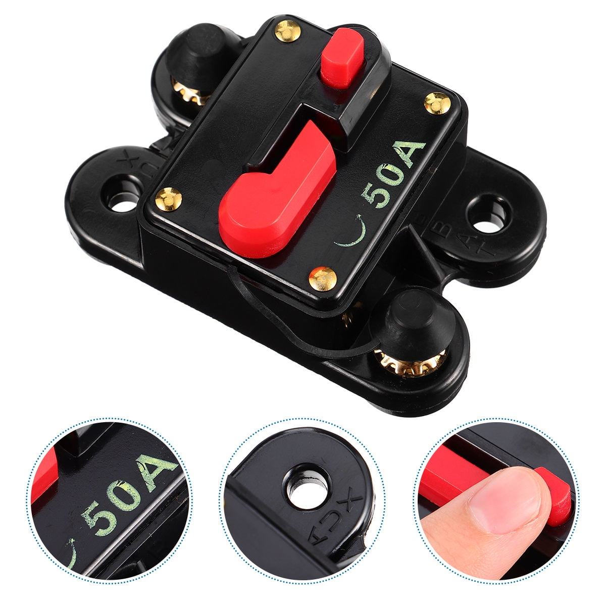 HEATSHAKING 1Pack Car Resetable Circuit Breaker for Audio System Fuse 8 ...