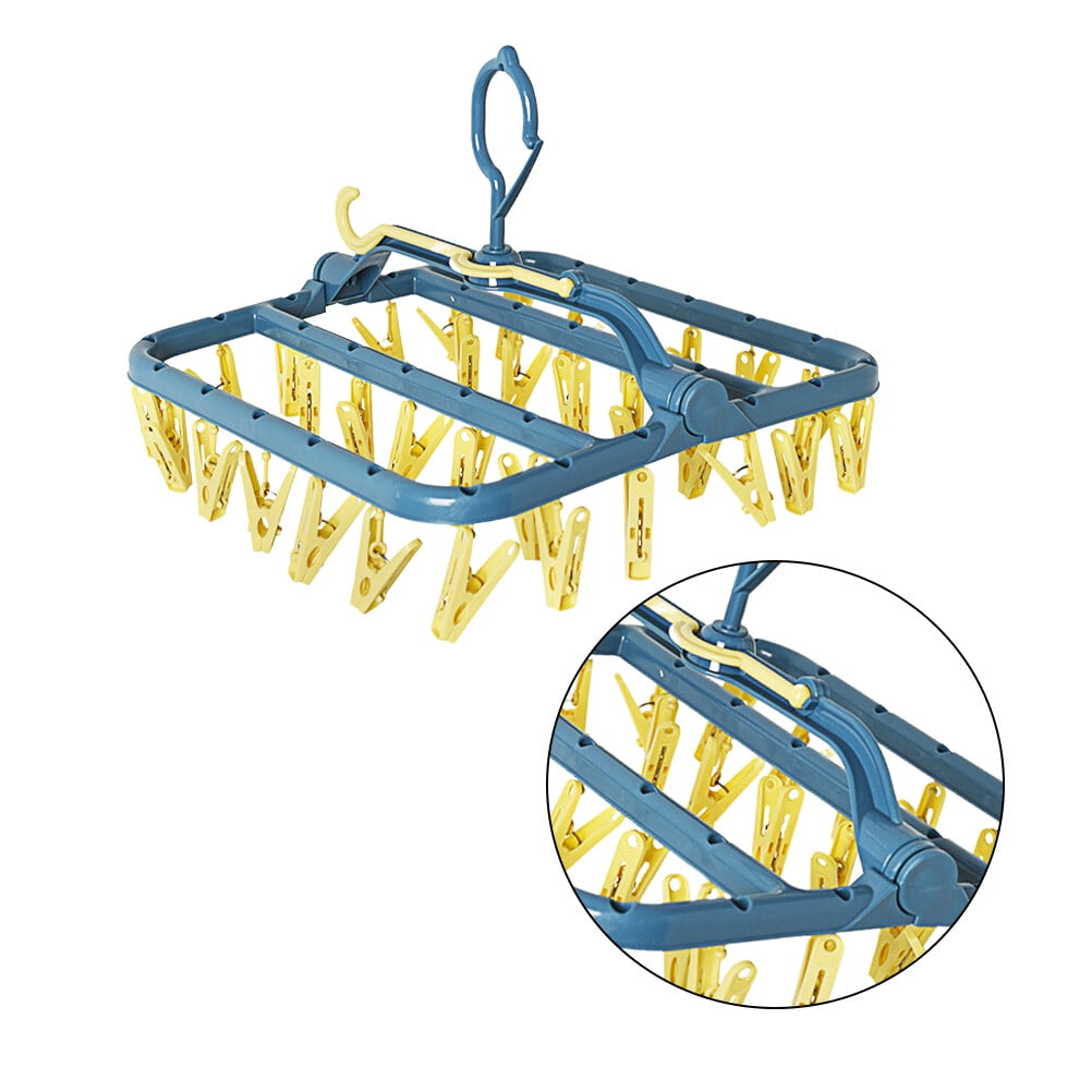 HEATSHAKING 1Pack Hanging Clips for Clothes Drying with Space-Saving ...