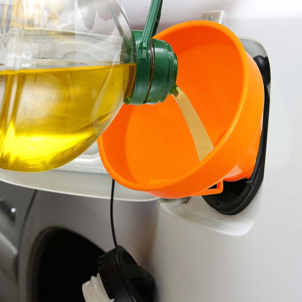 HEATSHAKING 1Pack Orange ABS Funnel for Automotive and Motorcycle Fuel ...