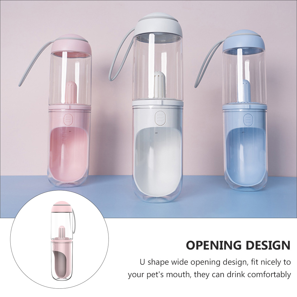 HEATSHAKING 1Pack Pink Cylindrical Pet Water Bottle Portable Water ...