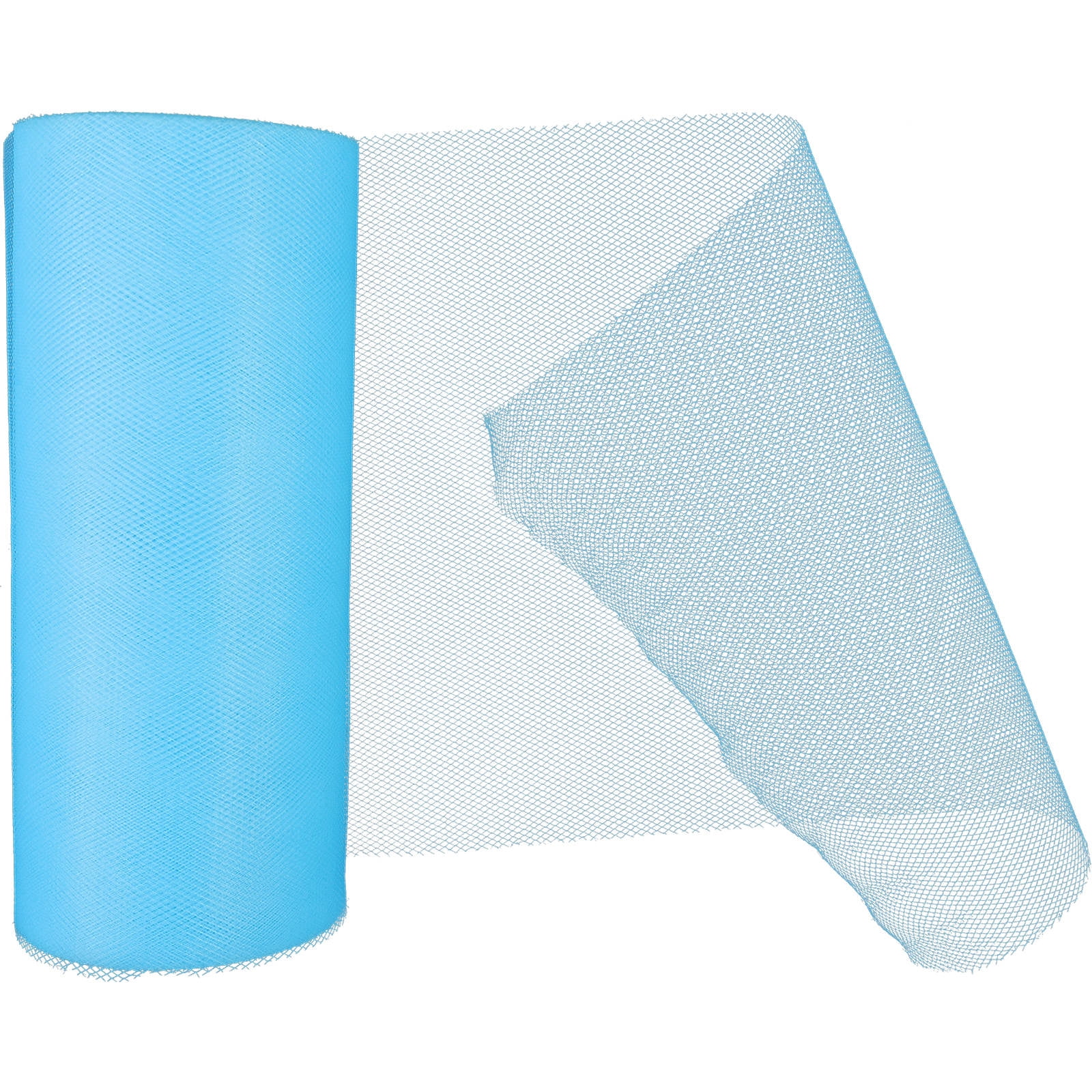 HEATSHAKING 1Pack Tulle Roll Blue Dacron for Wedding Decor Bow Making ...