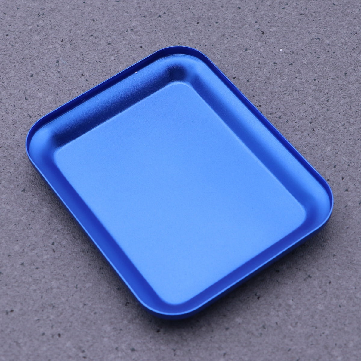 HEATSHAKING 1Pcs Blue Metal Square Magnetic Nut and Bolt Tray for Auto ...