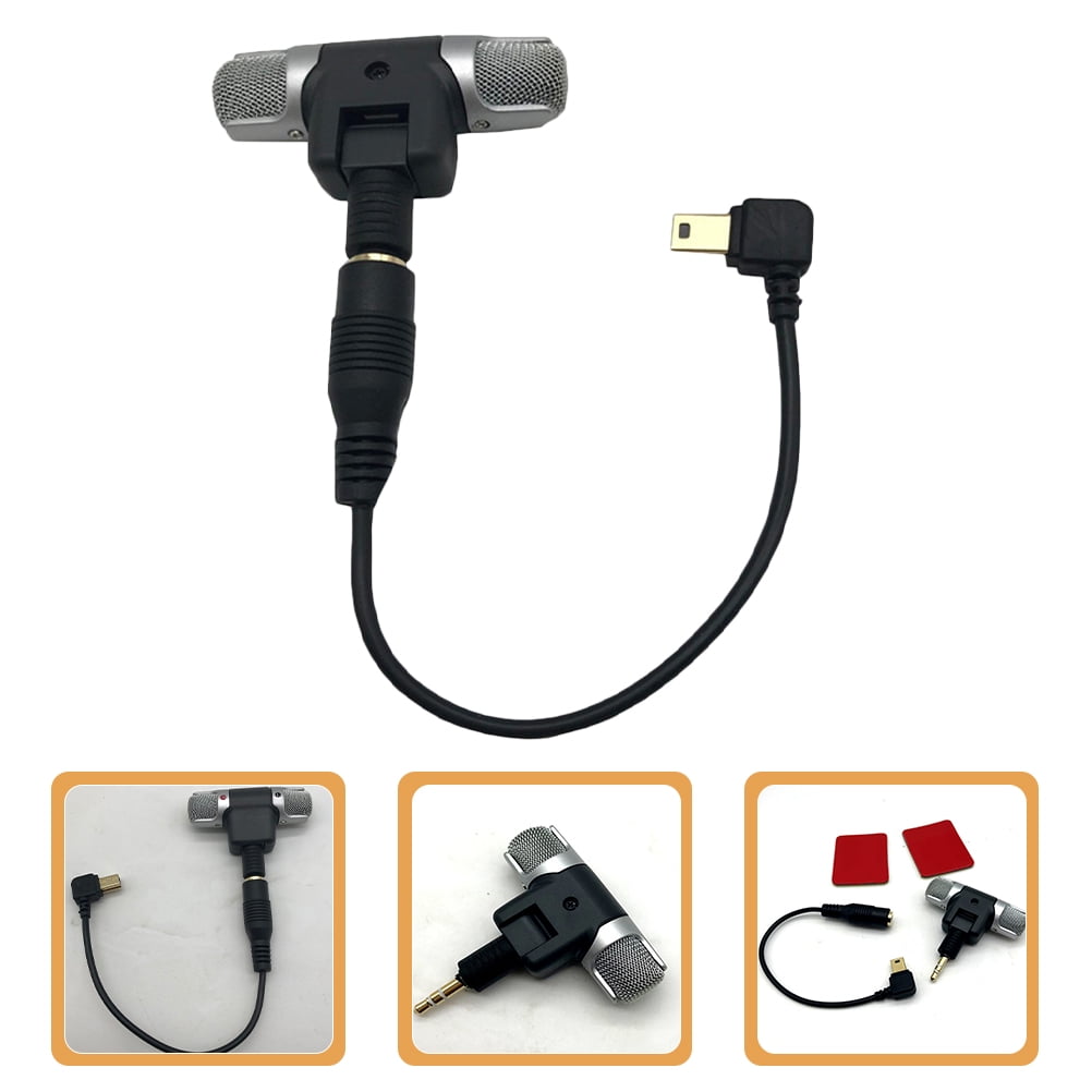 HEATSHAKING 1Pcs Microphone for Camera Black Stereo Microphone for ...