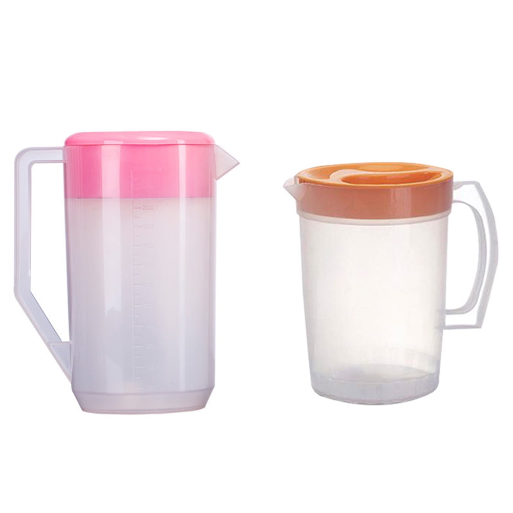 HEATSHAKING 1Pcs Pink Plastic Juice Pitcher 5000ml with Pouring ...