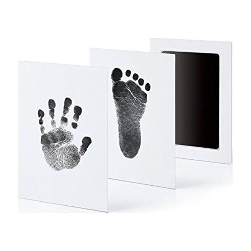 HEATSHAKING 1Set Baby Handprint and Footprint Set in Wooden Color for ...