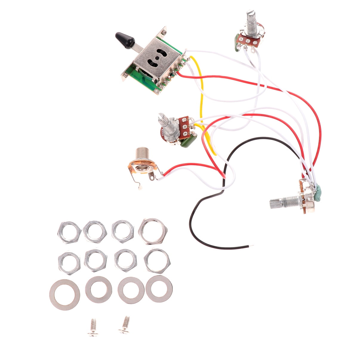 HEATSHAKING 1Set Black Metal Electric Guitar Circuit Wiring for Guitar ...