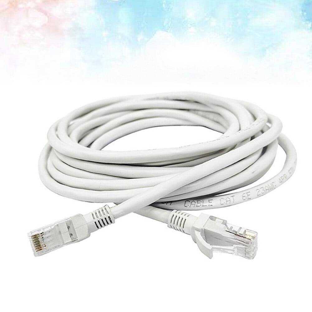 HEATSHAKING 1Set Ethernet Cable Short CAT6 Specification White Plastic ...