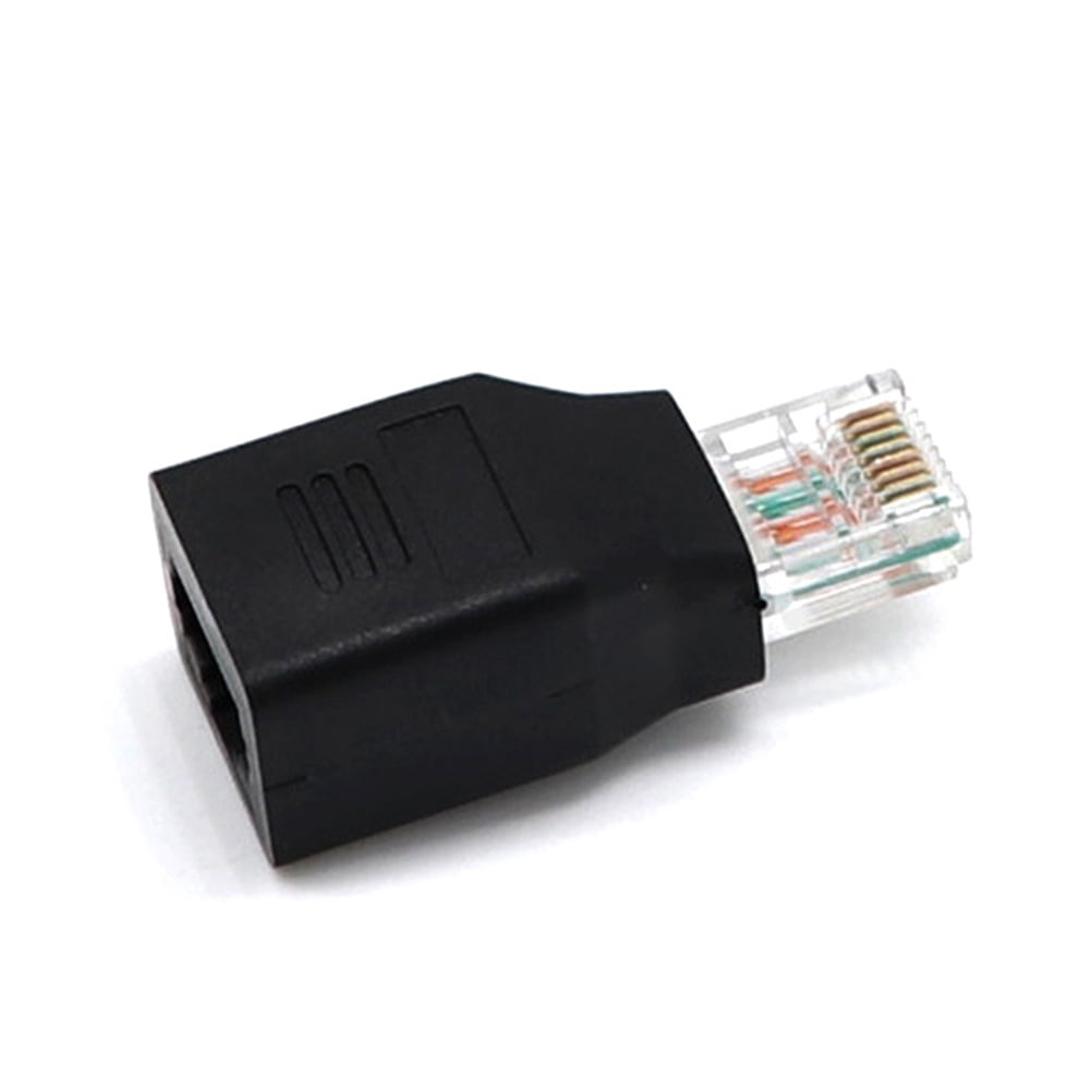 HEATSHAKING 1Set Network Connection Connector Rectangular Shape Ethernet Cable Connectors ...