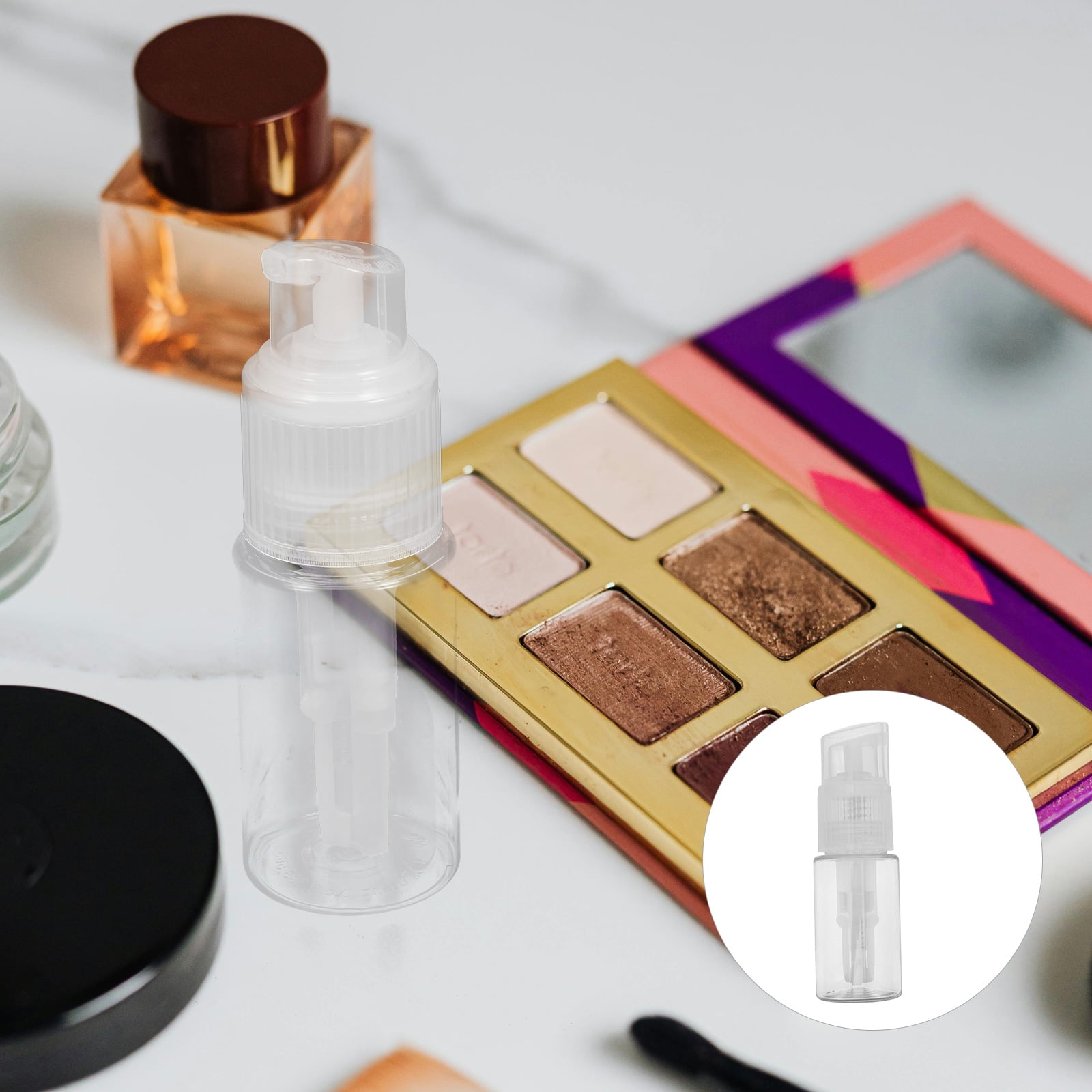 HEATSHAKING Talcum Powder Dispenser Transparent 1Pack 5.5x1.7x1.7in ...