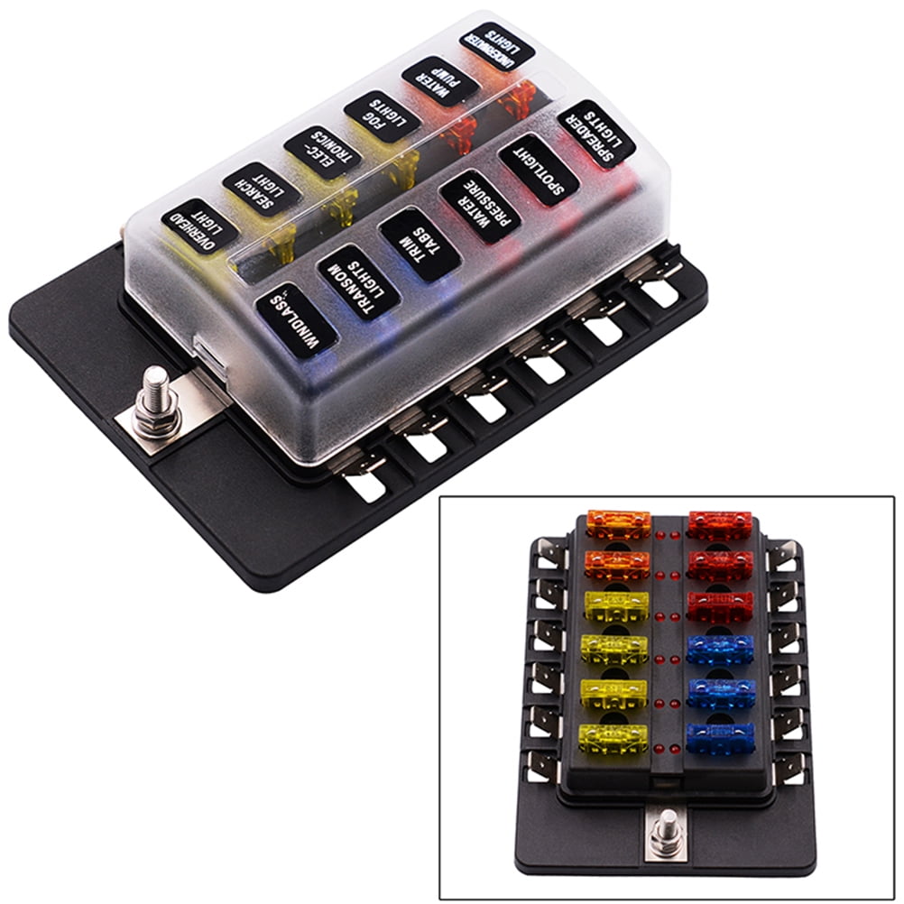 HEATSHAKING 1Set Rv Fuse Panel Standalone Harness Fuse Block For Rv ...