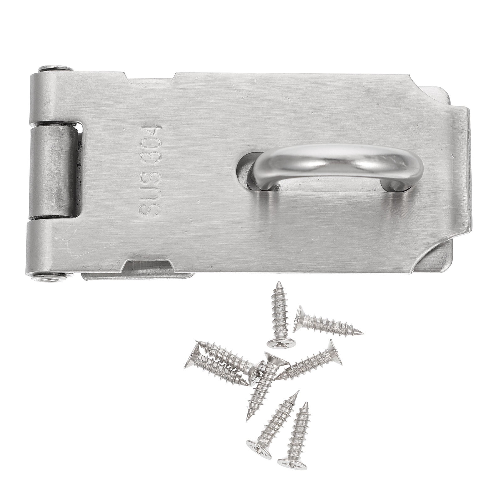 HEATSHAKING 1Set Security Door Latch Stainless Steel Locking Hasp For ...