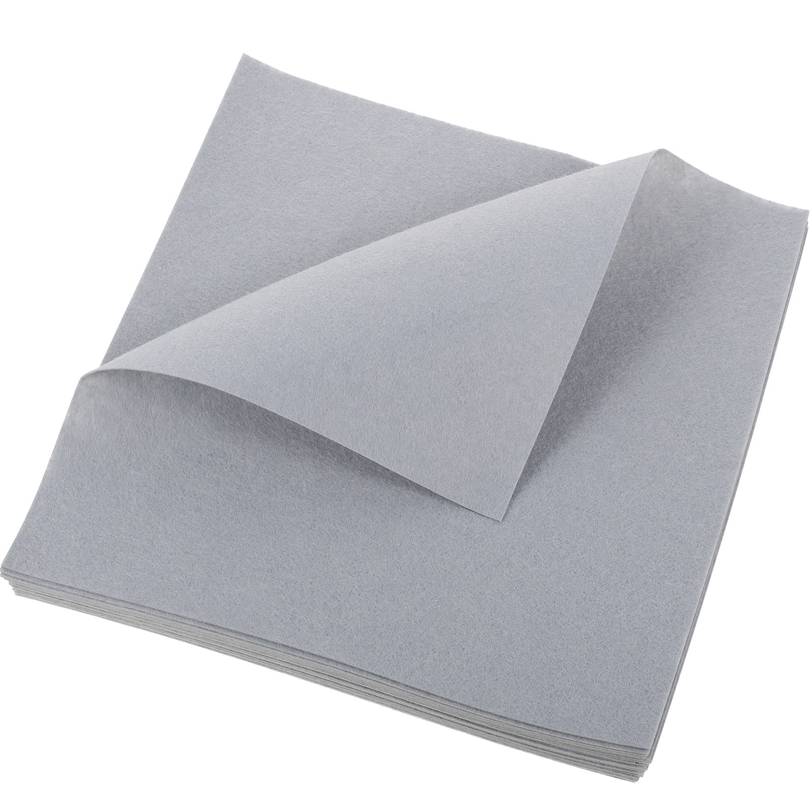 HEATSHAKING 20Pack Grey Felt Fabric Squares Multi-Purpose Felt for ...