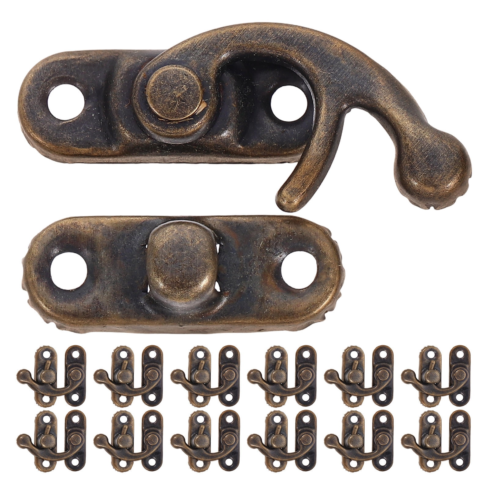 HEATSHAKING 20Pcs Hook Style Latch Antique Cabinet Latch for Cabinet ...