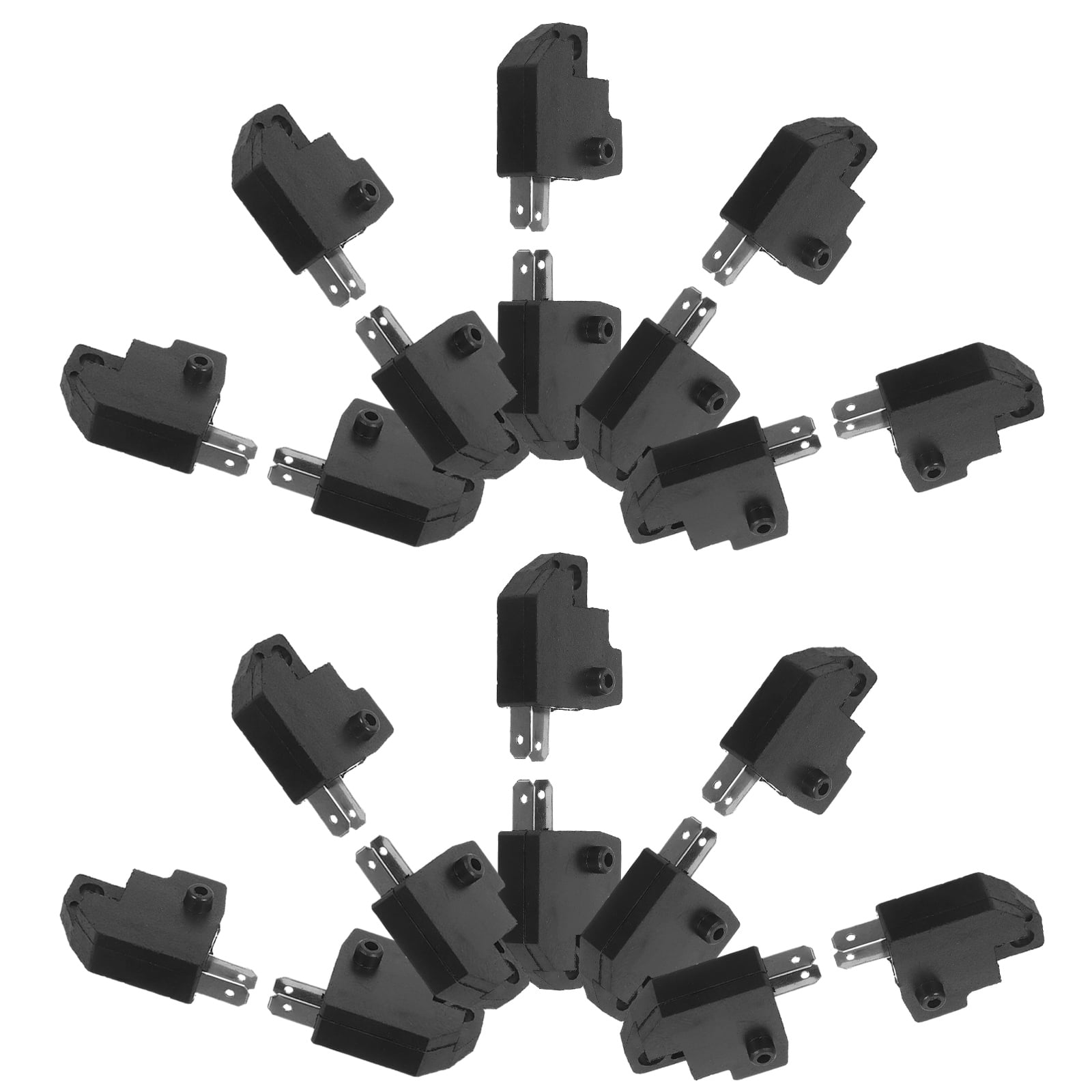 HEATSHAKING 20Pcs Metal Square Motorbike Brake Switches Motorcycle ...