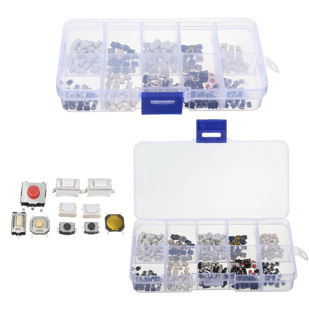 HEATSHAKING 250Pcs Industrial Push Button Switch for Repair and ...