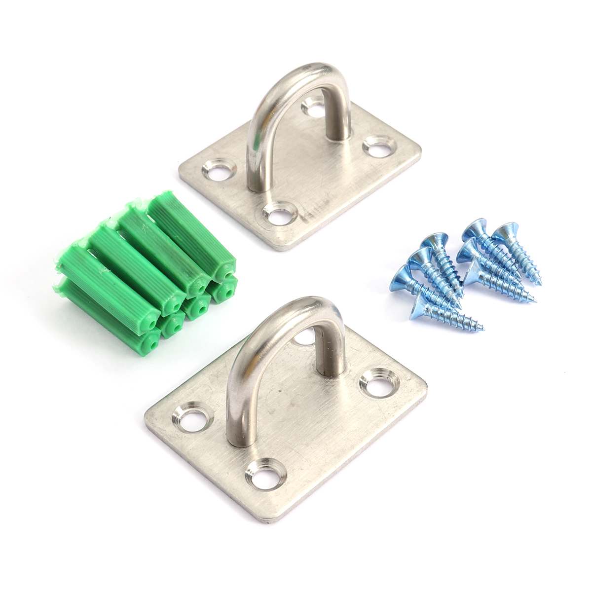 HEATSHAKING 2PCS Metal Hanging Hooks Ceiling Mounting with Accessories ...