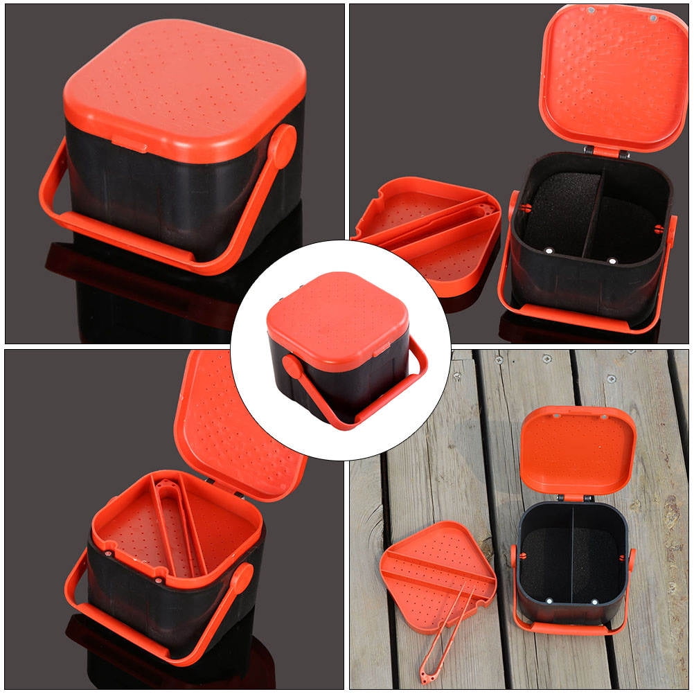 HEATSHAKING 2Pack Hydrating Clam Worm Storage Box Assorted Color 10X3 ...