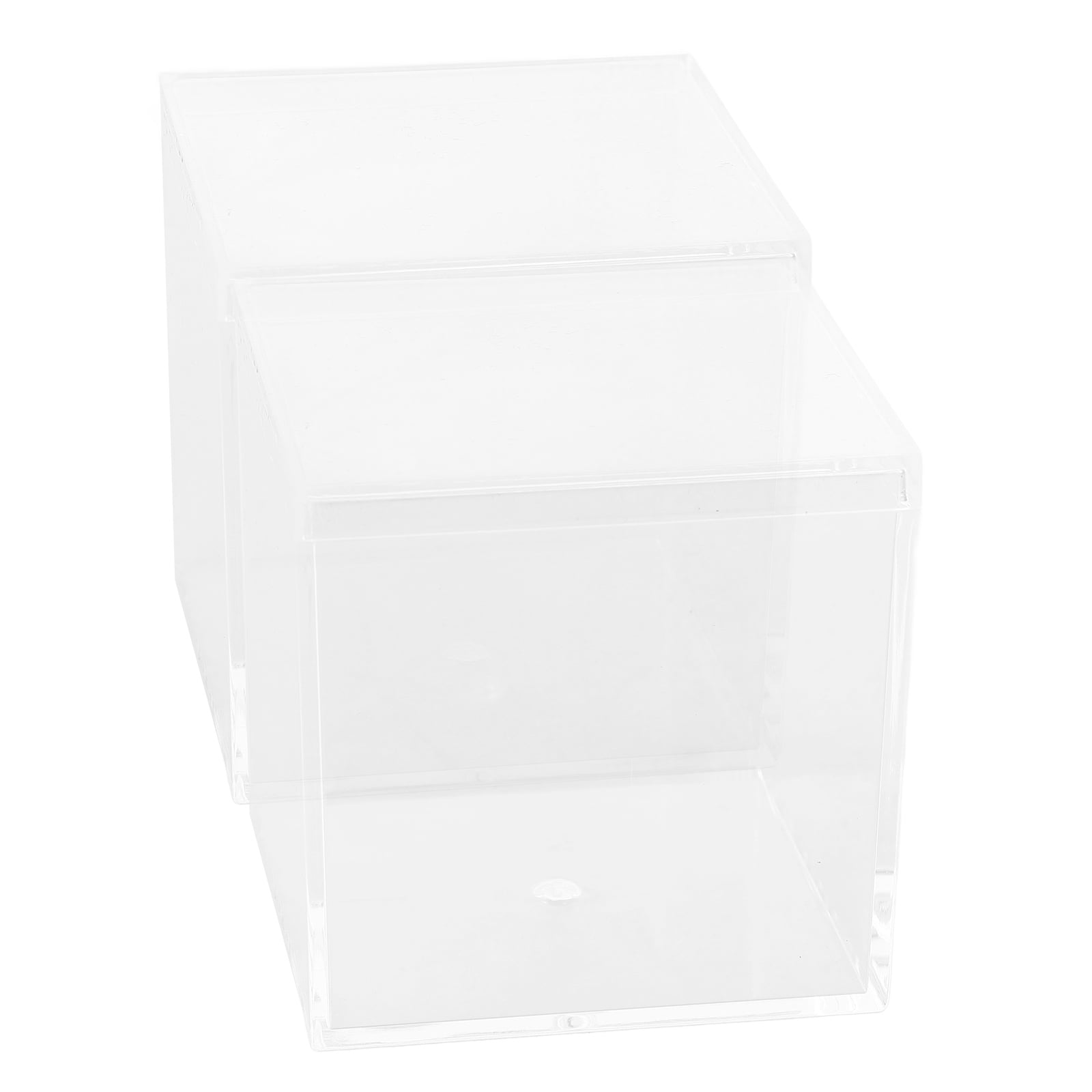 HEATSHAKING 2Pcs Clear Box Cube Display Case Acrylic Showcase ...