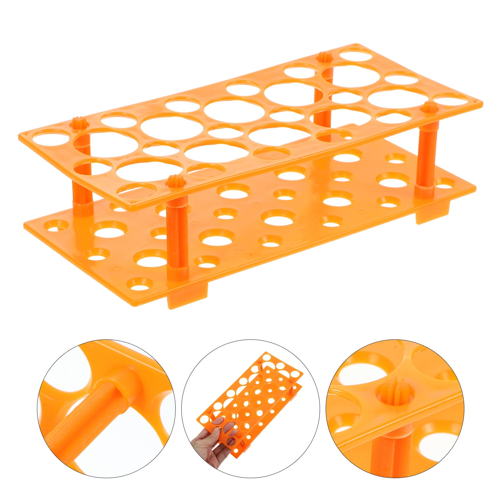 HEATSHAKING 2Pcs Test Tube Rack for Laboratory Use Test Tube Organizer ...