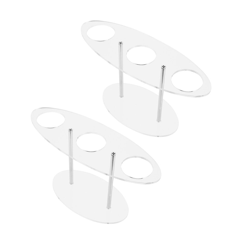 HEATSHAKING 2Pcs Transparent Sushi Shelf Ice Cream Rack Party Use ...