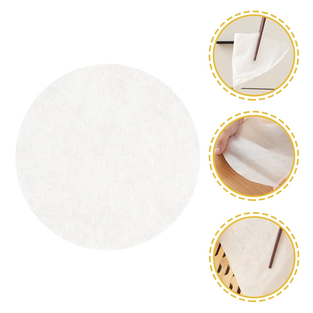 HEATSHAKING 30Pcs Dumpling Steamer Mat Non-woven Fabric Moisture ...