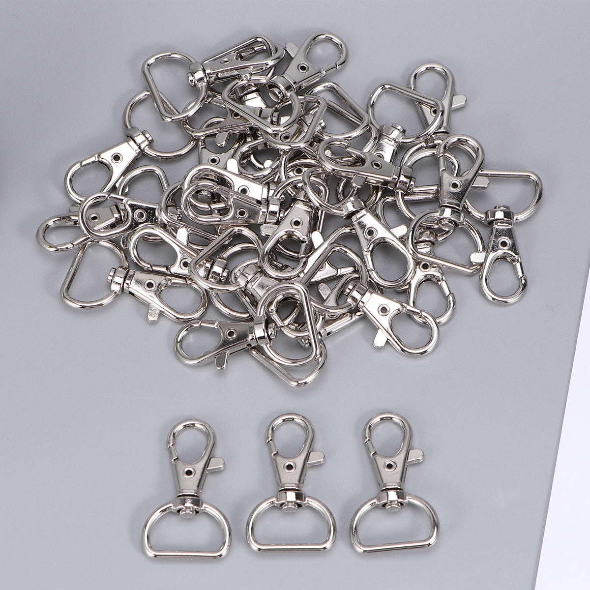 HEATSHAKING 30Pcs Swivel Snap Hook 360 Degrees Swivel for Beading ...