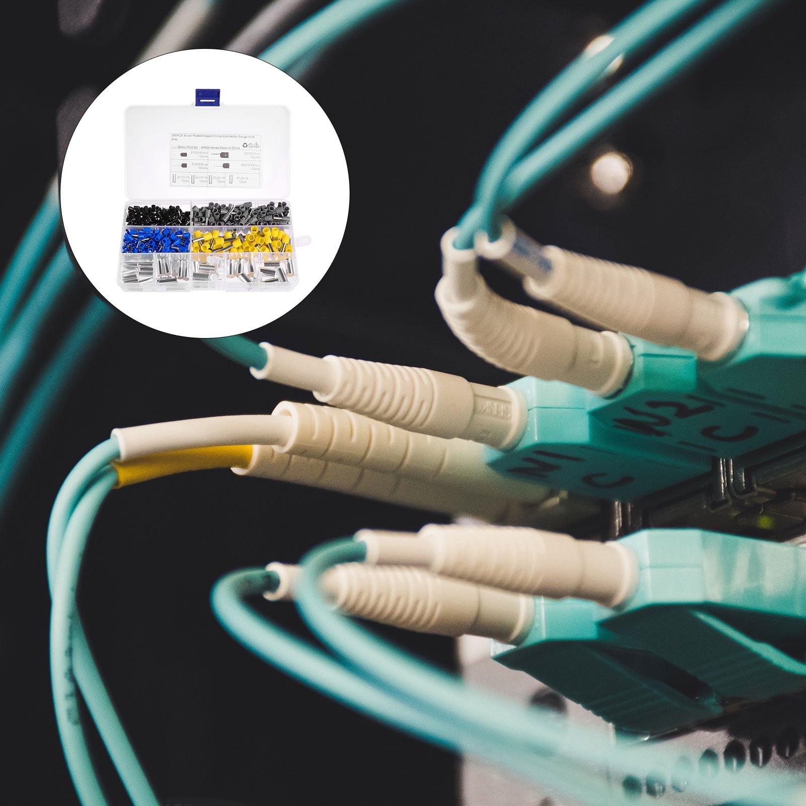 HEATSHAKING 390Pcs Copper Wire Connectors Assorted Color For Car Audio ...