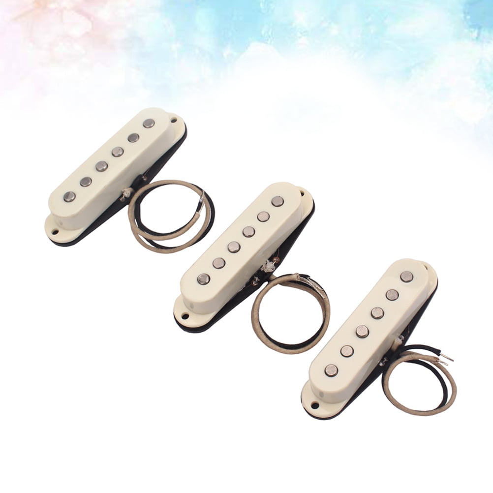 HEATSHAKING 3Set Single Pickups Replacement Golden ABS for Guitar ...