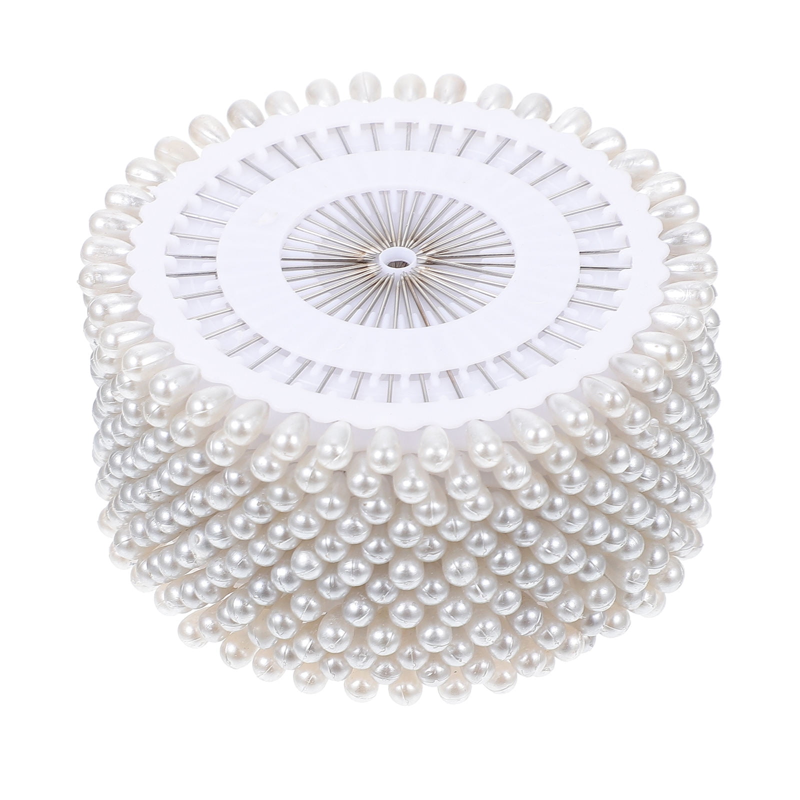 HEATSHAKING 480Pcs Pearl Head Pin for Floral Arrangement White Straight ...