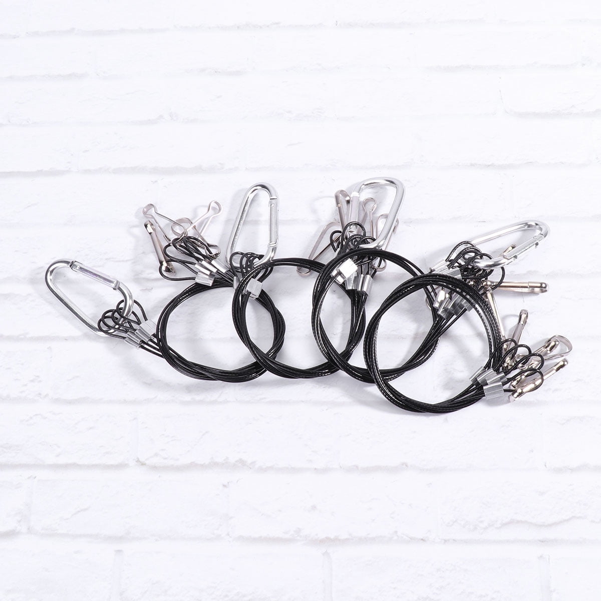HEATSHAKING 4Pcs Black Stainless Steel Wire Hangers for Plant Grow ...