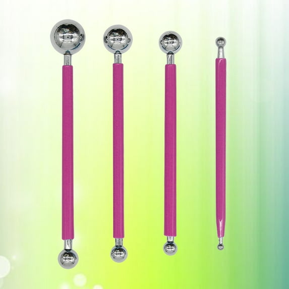 HEATSHAKING 4Pcs Clay Shaping Tools Steel Ball Pen for Pottery Making ...