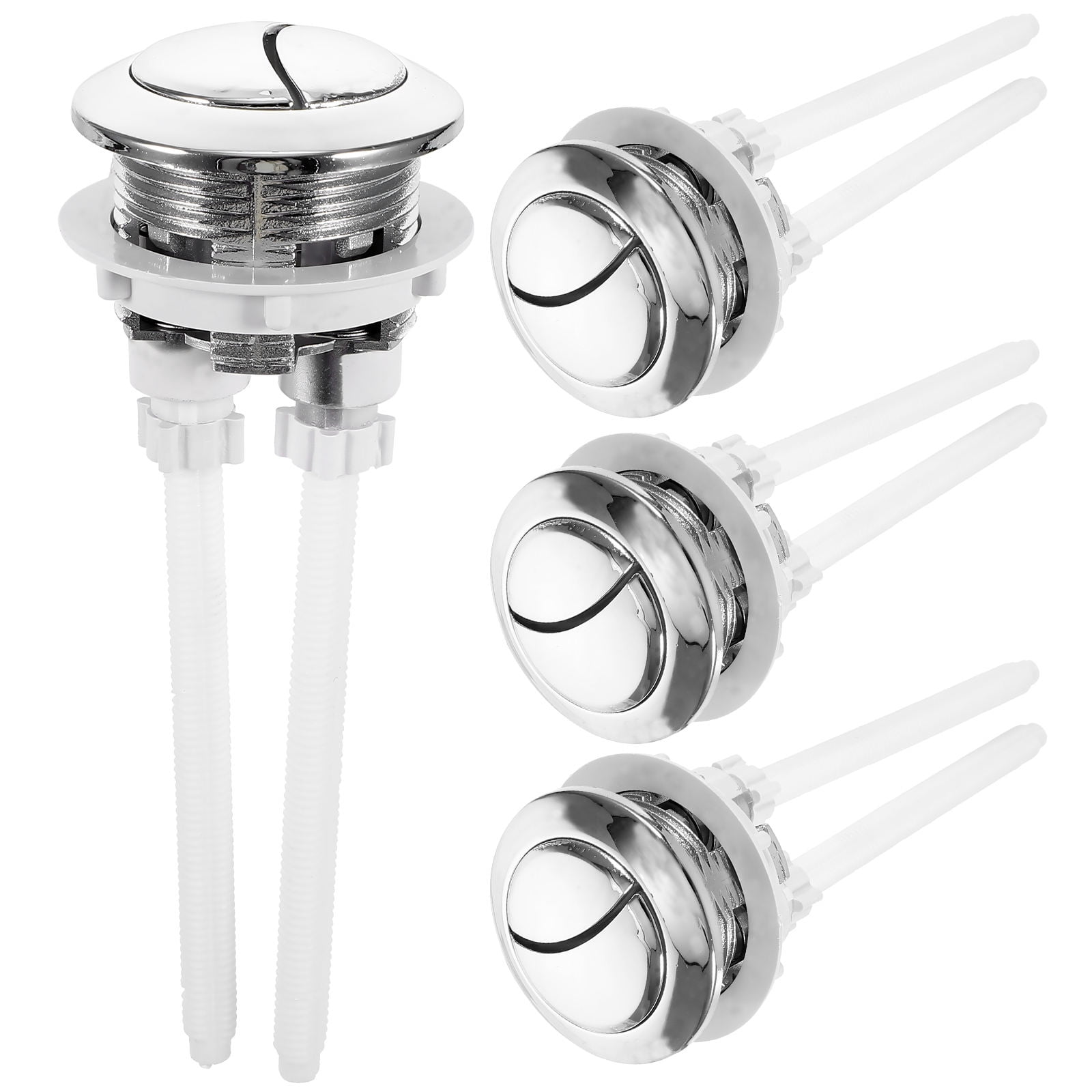 HEATSHAKING 4Pcs Dual Button Design Toilet Water Tank Parts Assorted ...