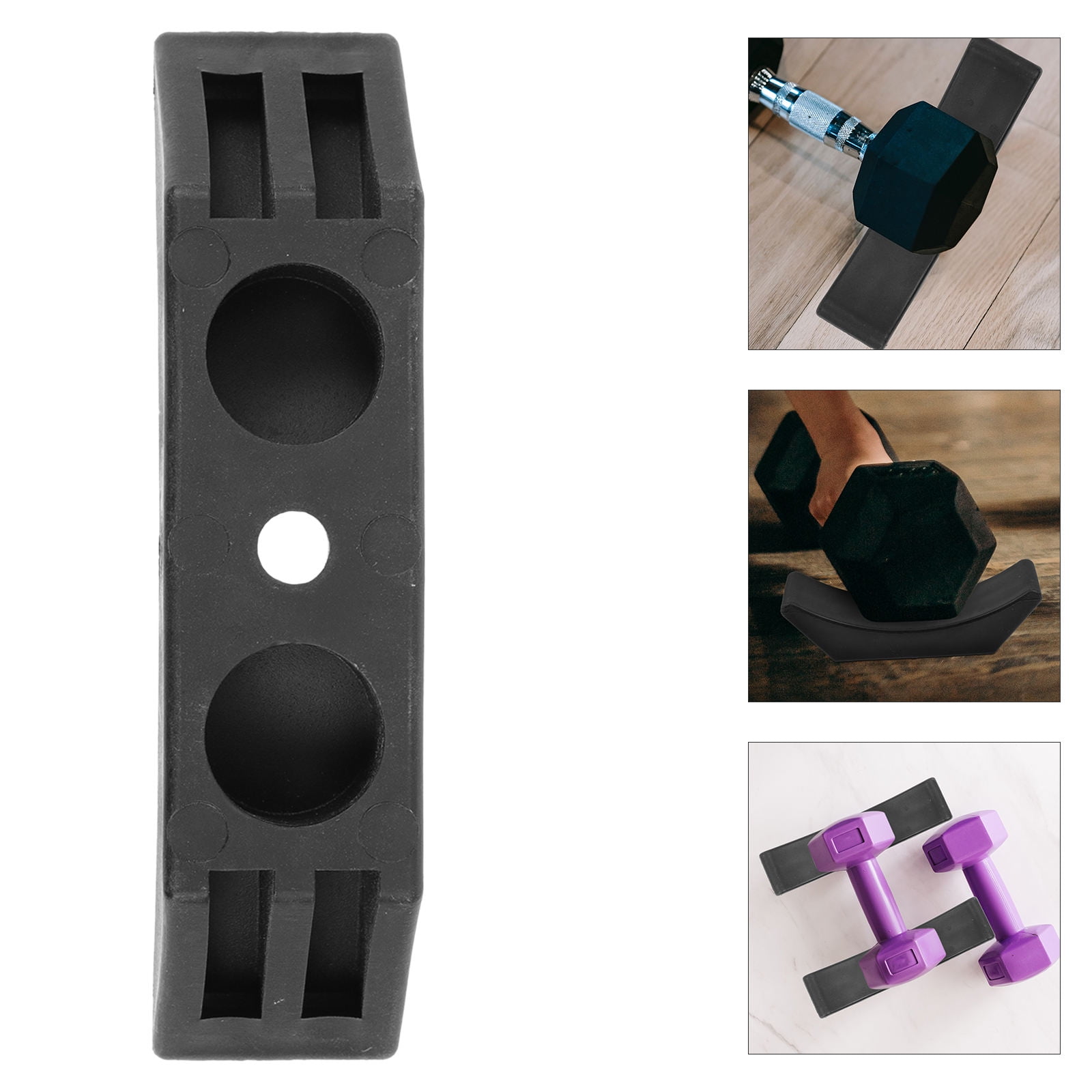 HEATSHAKING 5 Dumbbell Storage Rack Black PP Square Prevent Rolling ...