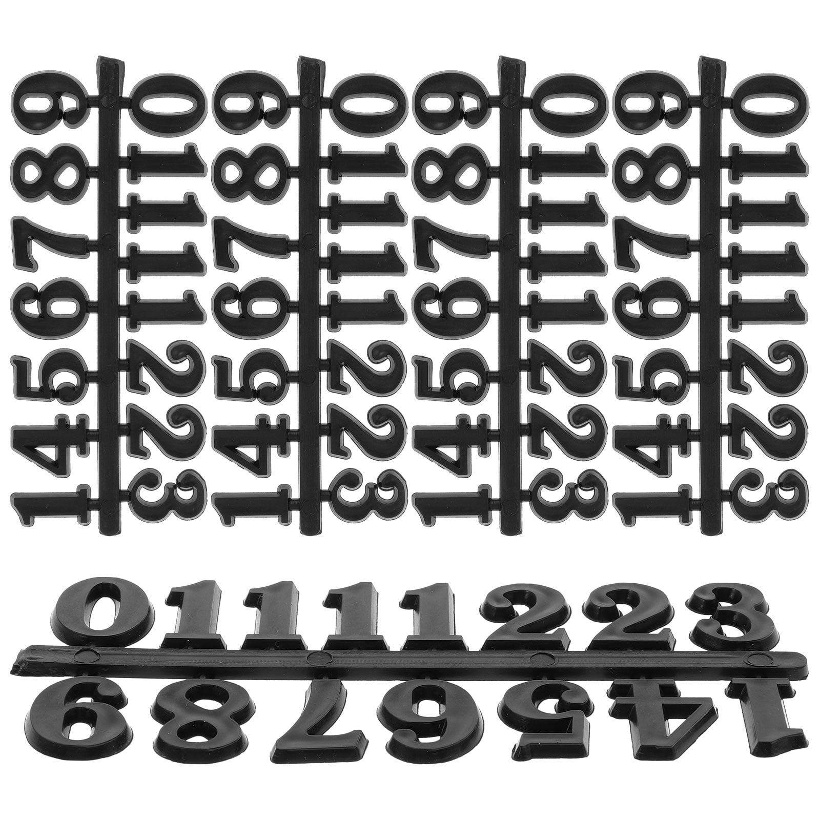 HEATSHAKING 5 Sets Clock Number Accessories Arabic Numerals Black ...