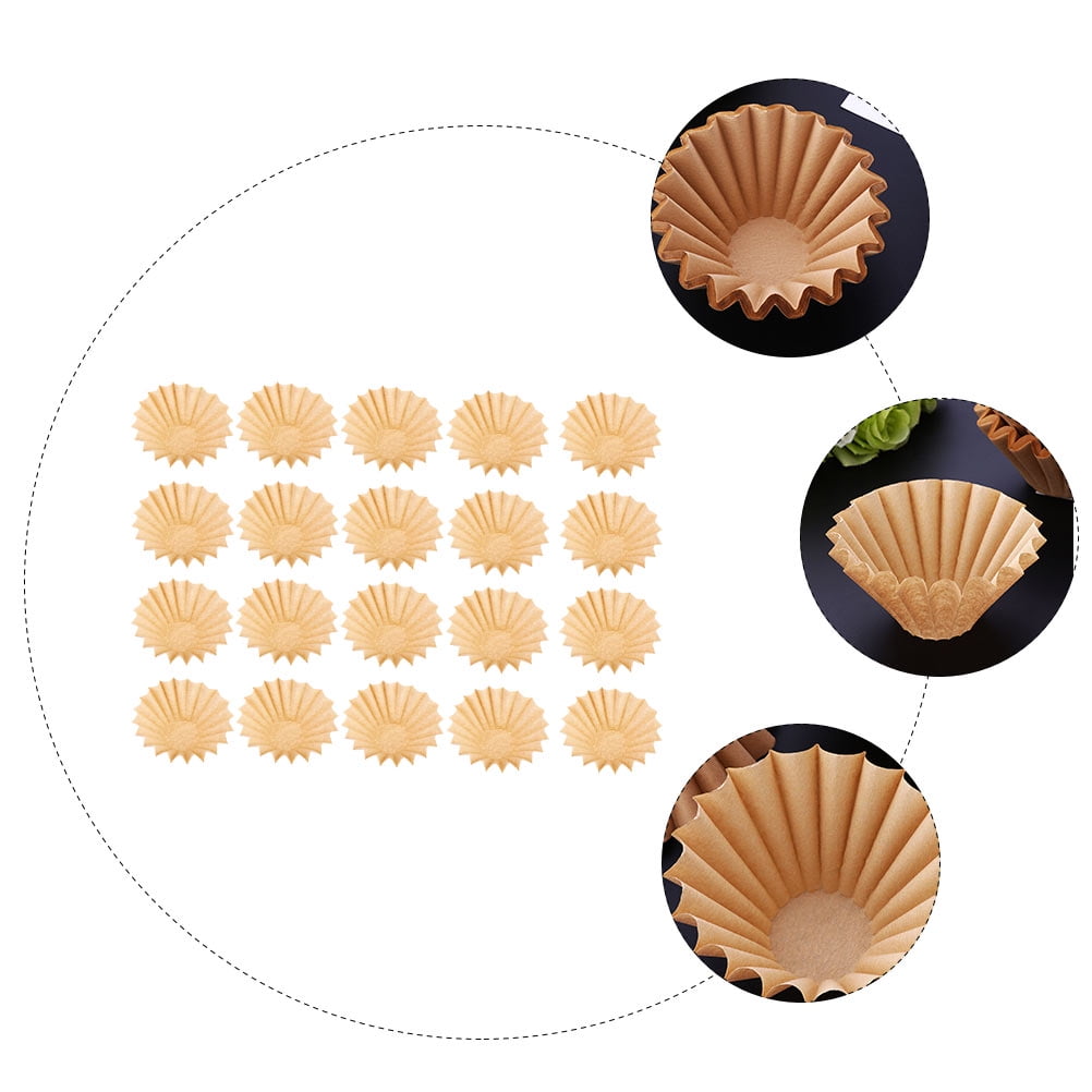 HEATSHAKING 50 Sheets Coffee Paper Filters for Drip Coffee Makers in ...