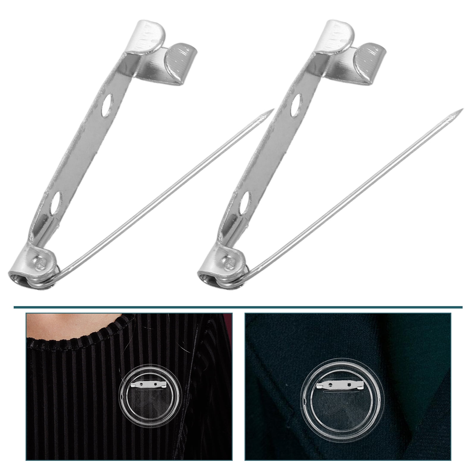 HEATSHAKING 50Pack Dress Brooches Pins with Locking Mechanism for ...